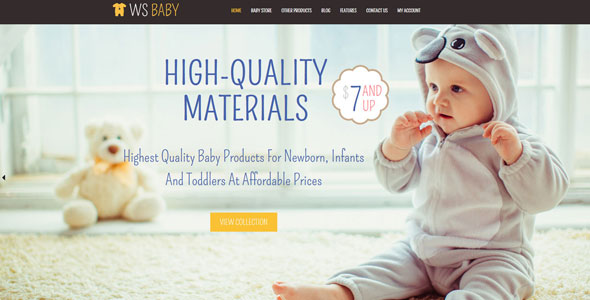 WS Baby Baby Store WooCommerce WordPress theme by wooskins