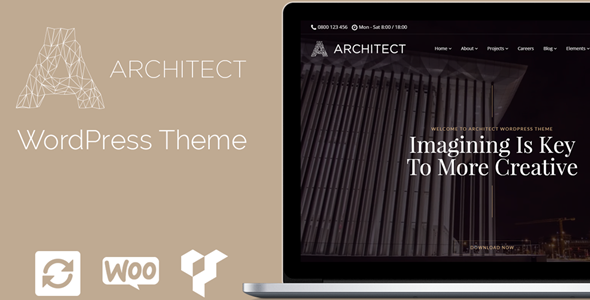 Architect WordPress Theme by Visualmodo