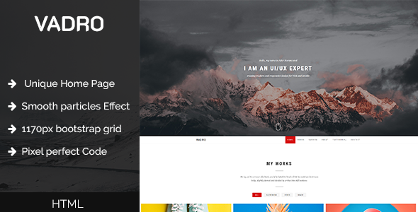 VARDO - Personal Portfolio Template by Heloshape