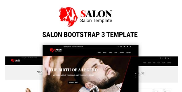 Salon Bootstrap 3 Template by mamunyou