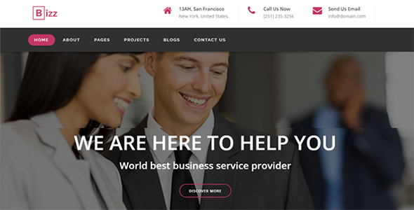 Bizz - Business & Corporate HTML Template by futurethemes