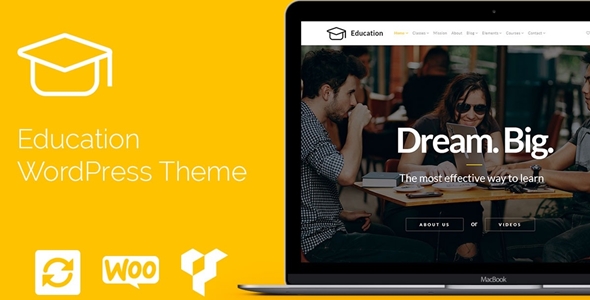 Education & Learning WordPress Theme by Visualmodo