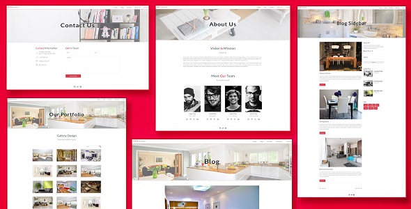 Gleh Interior HTML Template by delcode