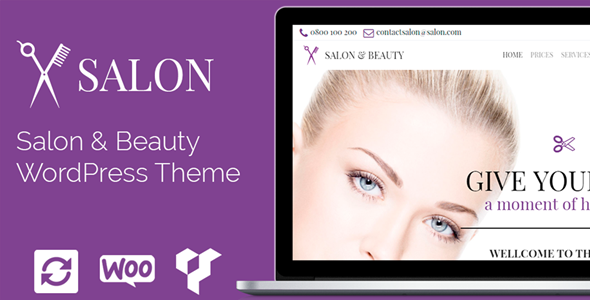 Salon & Beauty WordPress Theme by Visualmodo