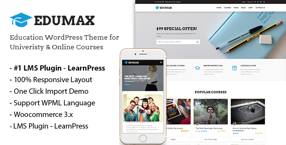 Edumax - Education Univerisity & Online Courses WordPress Theme by ...
