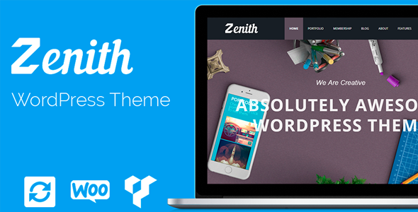 Zenith - Portfolio WordPress Theme by Visualmodo